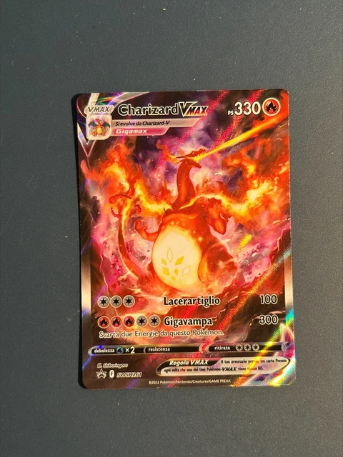 CARD POKÉMON CHARIZARD VMAX SWSH261 Promo Ultra Premium Full Art Mint ...