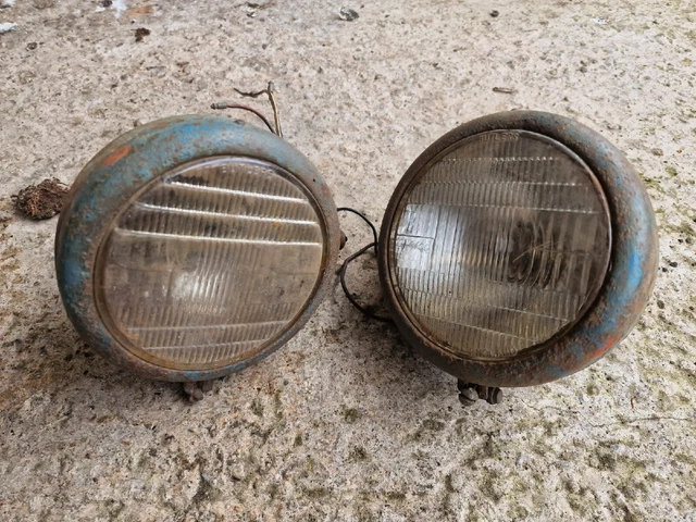 ORIGINAL BUTLERS FORDSON major dexta headlamps pair headlights and ...