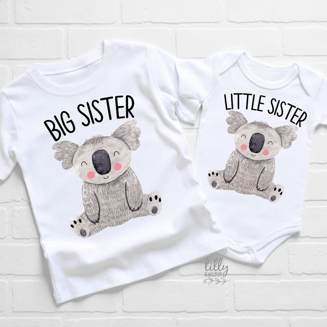 BIG SISTER LITTLE Sister Set, Matching Brother Outfits, Matchy Matchy Sibling EUR 21,17 ...