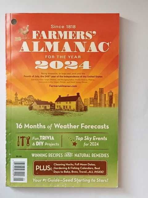 FARMERS ALMANAC FOR the Year 2024 £2.94 - PicClick UK