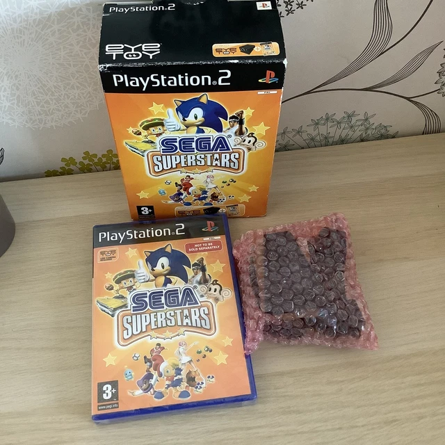 SEGA SUPERSTARS PLAYSTATION 2 PS2 Pack Complete with Eye Toy Camera ...