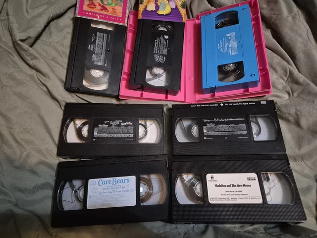 CARTOON COLLECTION VHS Lot Girls Cartoons Care Bears Disney Channel ...