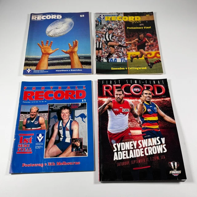 AFL/ VFL RECORD Magazine Lot Bundle x 4 Football Final Editions 1984 ...