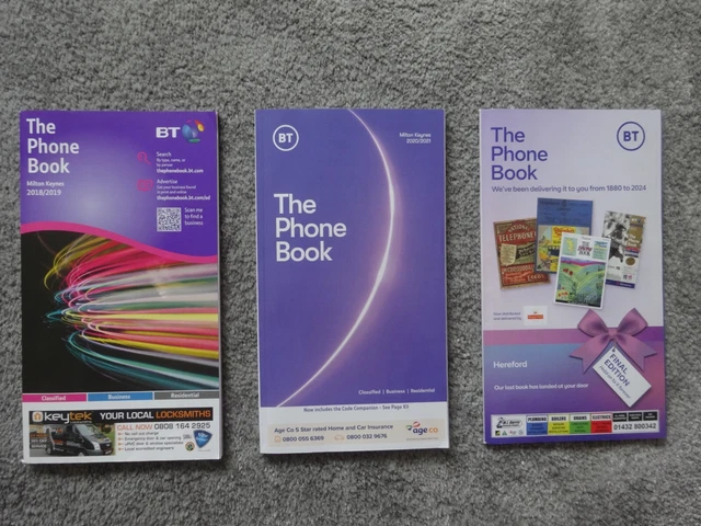 BT THE PHONE Book 2 x Milton Keynes 18/19 20/21 HEREFORD Final Edition ...