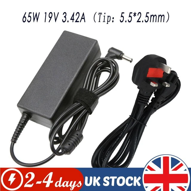 65W 19V 3.42A Laptop Charger for Asus Toshiba Laptop AC Adapter Power 5.5X2.5mm £9.49 - PicClick UK