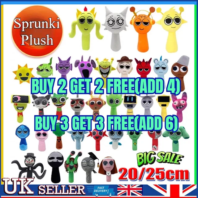 SPRUNKI PLUSH TOY Doll Simon Oren Wenda Sprunki Plushies Stuffed Doll ...