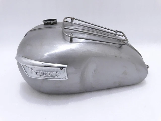 NEW TRIUMPH T120 Bonneville 3.5 Gallon Fuel Tank With Parcel Rack ...