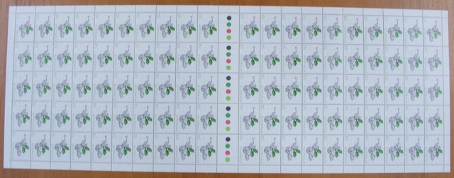 AUSTRALIA 1985 27C Christmas (Angel Holy, Wings) sheet of 100 MUH** $24 ...