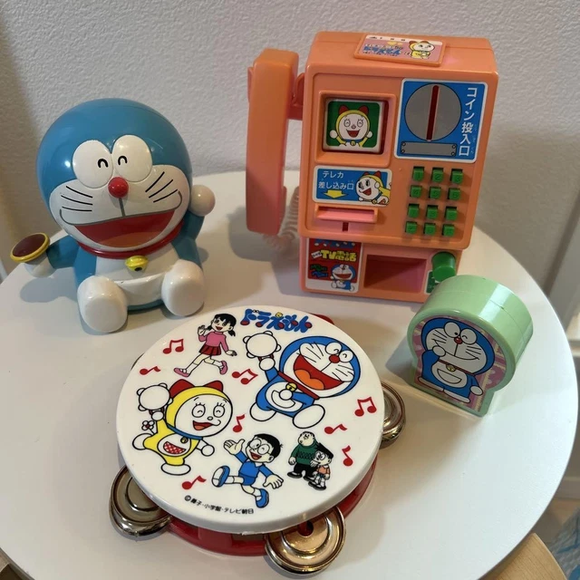 DORAEMON RETRO BUNDLE - Tambourine, Cellophane Tape, Doraemon Toys, lic ...