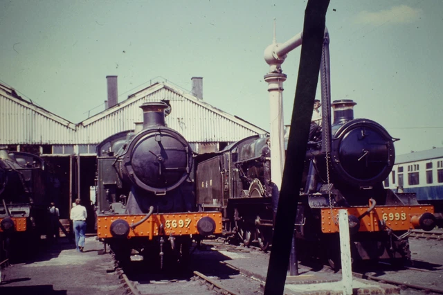 35MM RAIL SLIDE STEAM LOCO GWR 6697 + 6998 Didcot 1975 £3.99 - PicClick UK