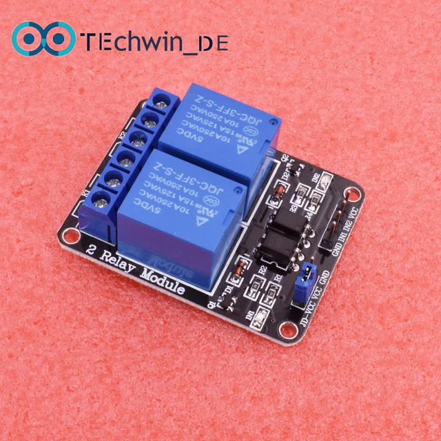 5V TWO 2 Channel Relay Module With optocoupler For PIC AVR DSP ARM ...