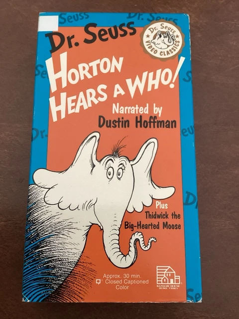 DR. SEUSS - Horton Hears a Who! VHS Tape 1992 Classic Kids Cartoon Show ...