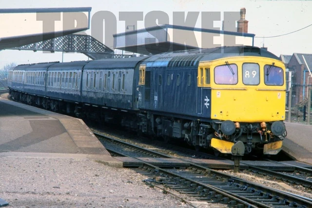 35MM SLIDE BR British Railways Diesel Loco Class 33 33001 Warminster ...