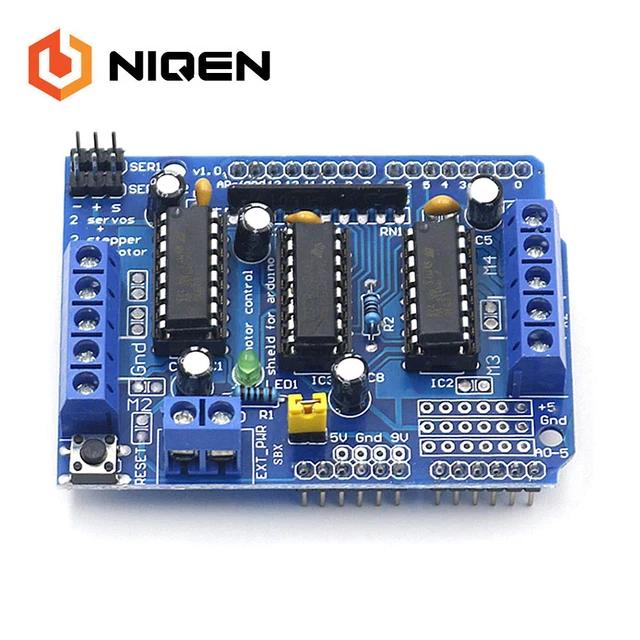 L293D DUAL MOTOR Drive Expansion Board Motor Control Shield For Arduino ...