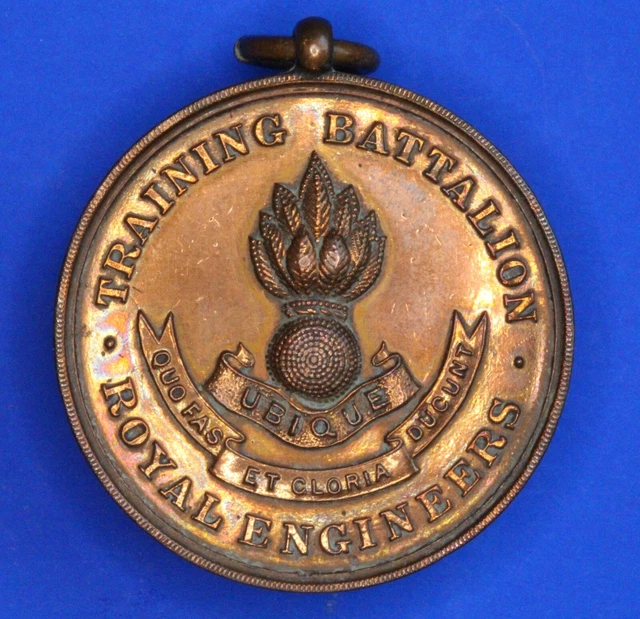 ROYAL ENGINEERS TRAINING Battalion Bronze Best Athlete medal, 35mm ...