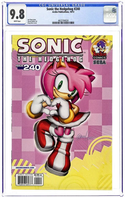 SONIC THE HEDGEHOG #240A Amy Rose CGC 9.8 2012 4622184024 £186.86 - PicClick UK
