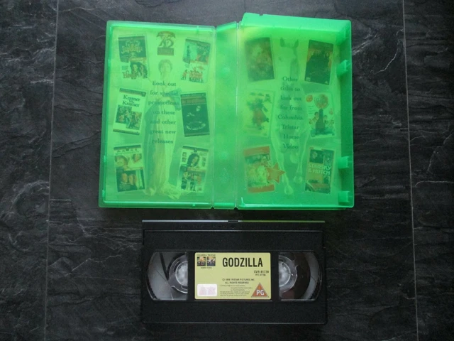 GODZILLA VHS ORIGINAL Widescreen Video Rare Not Big Box Vhs Ex Rental ...