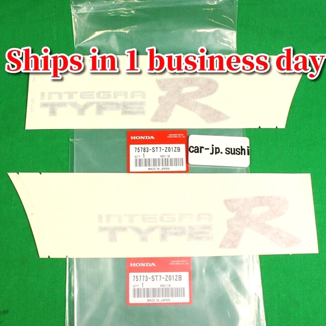 HONDA GENUINE ACURA 94-01 INTEGRA TYPE-R Side Decal Sticker Name Logo ...