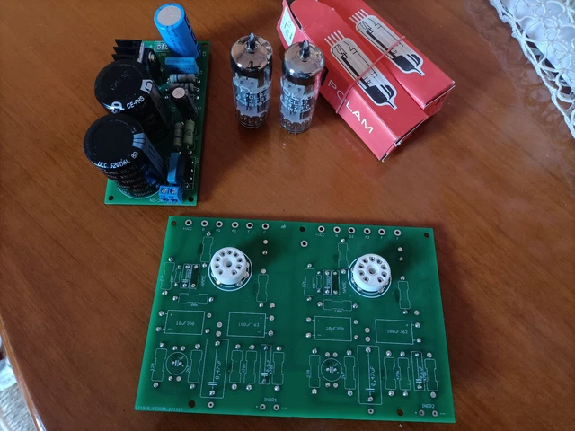 KIT AMPLIFICATORE VALVOLARE completo supply amplifier full tubes classe ...