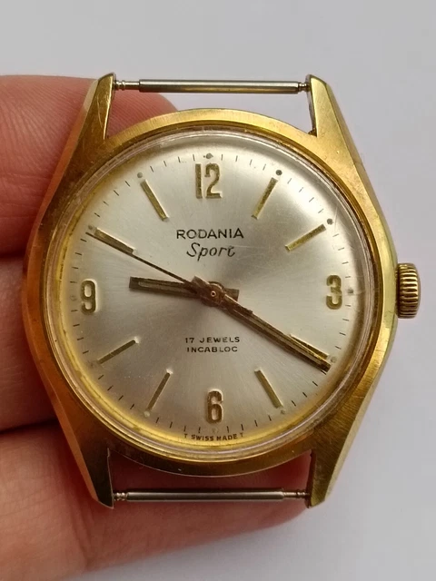 OROLOGIO DA UOMO vintage Rodania Sport 17 Jewels Incabloc AS ST 1950/51 EUR 466,70 - PicClick IT