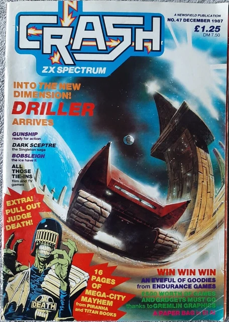 CRASH ZX SPECTRUM magazine - Issue # 47 - December 1987 - RARE £4.99 ...