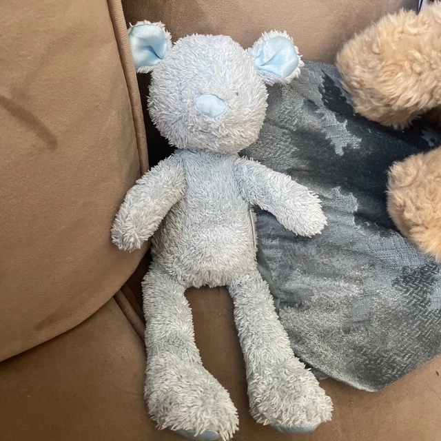 TESCO CUDDLE ME Blue Teddy Bear Soft Toy Plush. Hug Comforter £12.00 ...