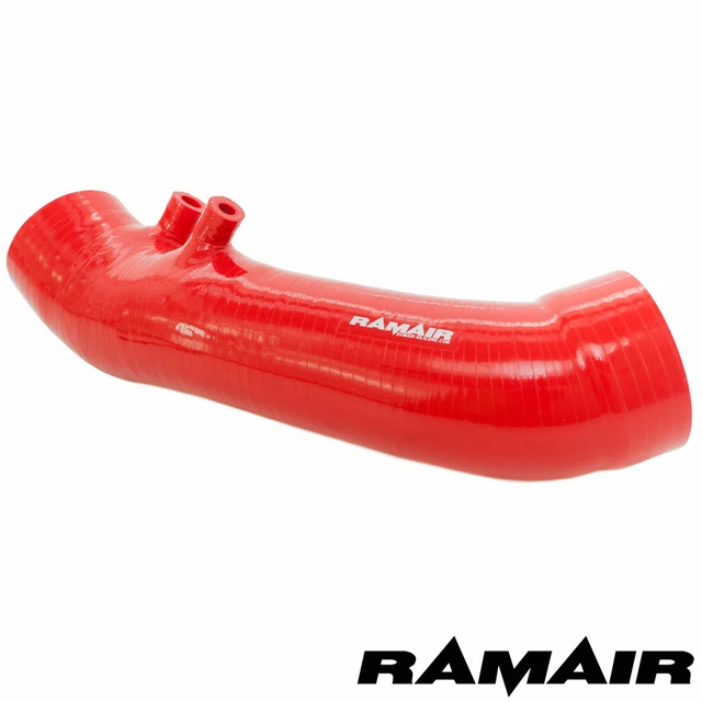 RED RAMAIR SILICONE Induction Intake Pipe Air Hose For Honda Civic Type ...