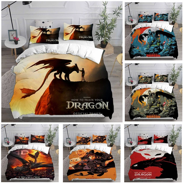 2025 HOW TO Train Your Dragon Toothless Duvet Cover Bedding Set ...