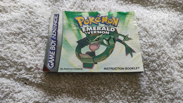 POKEMON GAME BOY Advance Manual Emerald Manual Only Gba EUR 28,50 ...