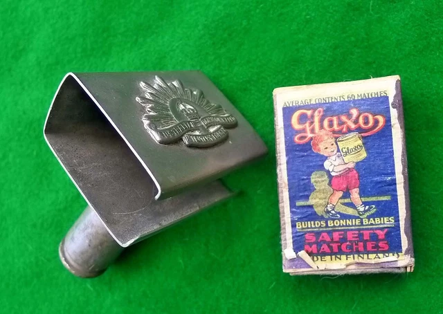 WW2 2/AIF AUSTRALIAN Rising Sun Badge Trench Art, Field Made Matchbox ...