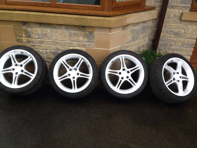 17& ADVAN AV5 ALLOYS Wheels 5x114 S14 Silvia Drift R32 R33 AVS RAYS ...