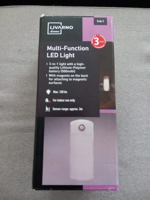 LIVARNO 3 IN1 Multi-Function LED Light Wall Plug-In Charge Station ...