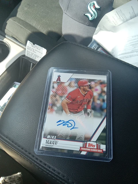 RARE 2024 TOPPS Trading Card Day Mike Trout Auto #4/5 Made EUR 434,77 ...