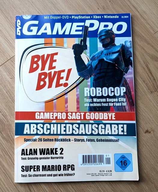 GAMEPRO MAGAZIN ABSCHIEDSAUSGABE 01 / 2024 inkl. DVD EUR 1,00 - PicClick FR