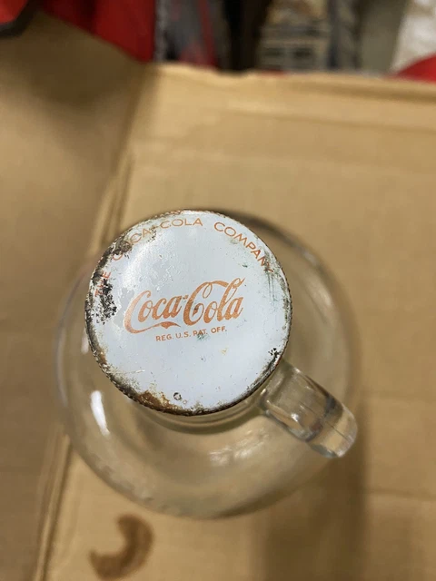 VINTAGE RARE HALF Gallon Coca-Cola Coke Syrup Glass Jug Bottle With ...