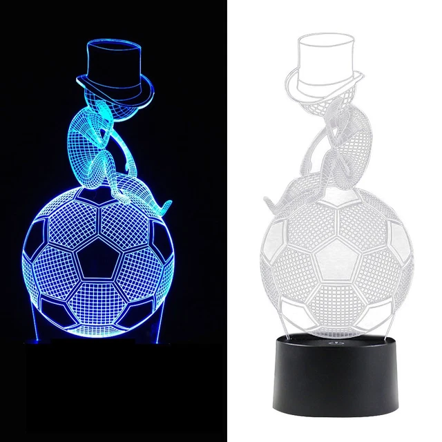 TOUCH CONTROL TABLE Lamp Football Lamps for Boys Bedroom Creative Desk ...