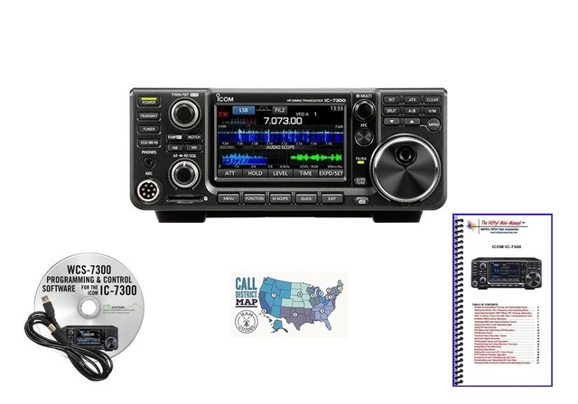 ICOM IC-7300 100W HF Touch Screen Transceiver and Accessories Bundle!! £988.17 - PicClick UK