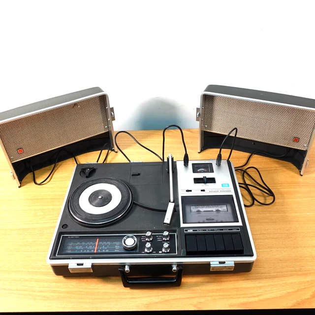 VINTAGE NATIONAL PANASONIC SG-155 RADIO STEREO PHONOGRAPH CASSETTE ...