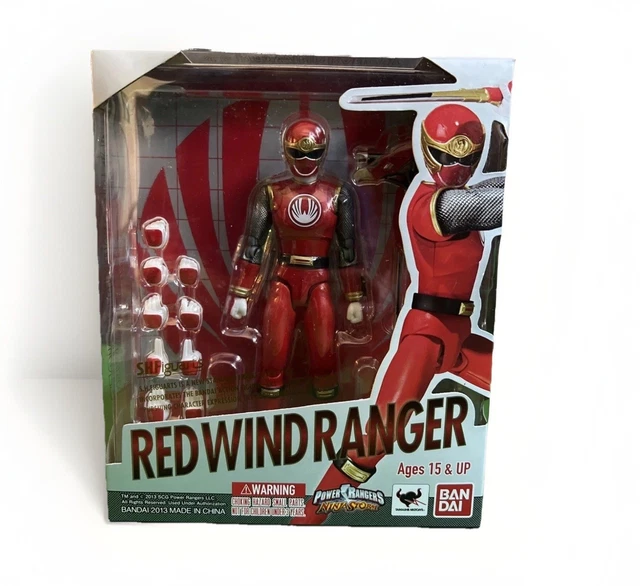 RED WIND RANGER Ninja Storm Hurricaneger Power Rangers SH Figuarts ...
