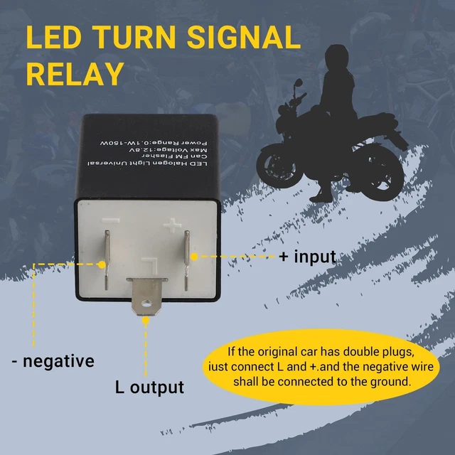 LED FLASHER RELAY 12V 3-PIN Adjustable led flasher relay Turn Light $38 ...