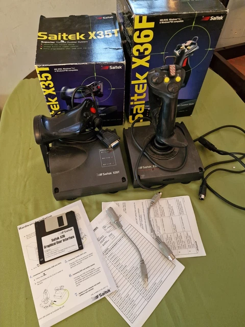 SAITEK X35T & X36F Flugsimulator Joystick & Drosselklappensteuerung EUR ...