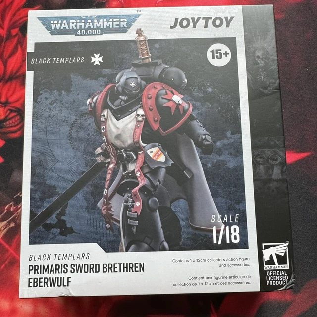 JOYTOY WARHAMMER 40K Black Templars PRIMARIS SWORD BRETHREN EBERWULF 1: ...