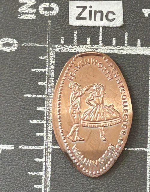 DANCING BAVARIAN VILLAGE Leavenworth Washington Elongated Pressed ...