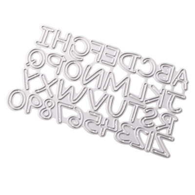 ZAHLEN ALPHABET BUCHSTABEN Stanzen Stanzschablone Metall Stanzform ...