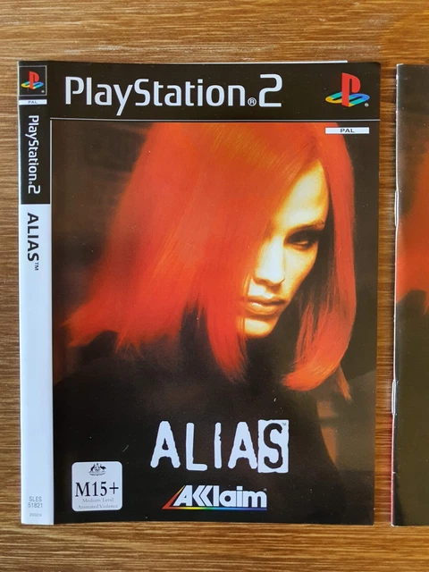 ALIAS - PLAYSTATION 2 PS2 - Genuine Case Insert & Manual Only $3.80 ...