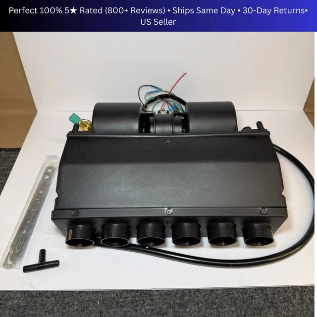 12V UNDER DASH A/C Evaporator Heater Assembly 6 Vent 3 Speed Unit ...