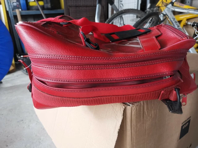 BAGLUX BAGSTER RED Leather Motorcycle Tank Bag £40.00 - PicClick UK