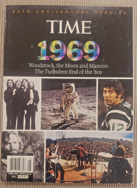 2009 TIME MAGAZINE 1969 40th Anniversary Special Woodstock, The Moon ...