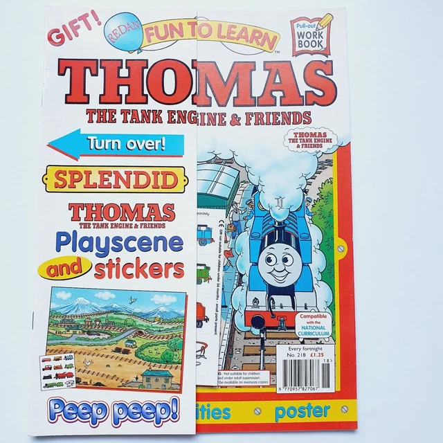THOMAS THE TANK Engine Fun To Learn Magazine #218 1999 £9.99 - PicClick UK