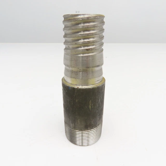 1-1/2& NPT X 1-1/2" Spiral Wound Composite Hose Barb Carbon Steel 5-1/2 ...